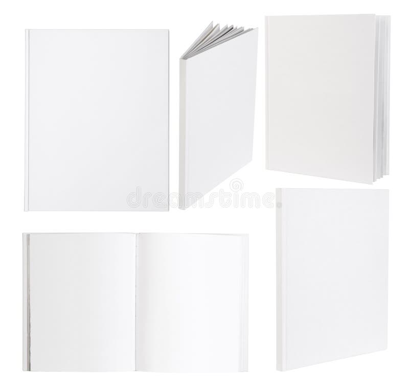 Libros Blancos En Blanco Aislados En Blanco Foto de archivo - Imagen de ...
