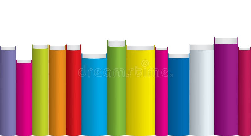 Libros coloridos ilustración del vector. Ilustración de autor - 13885254