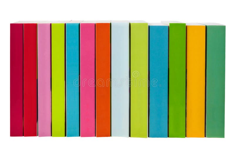 Libros Coloridos Aislados En Blanco Foto de archivo - Imagen de ...