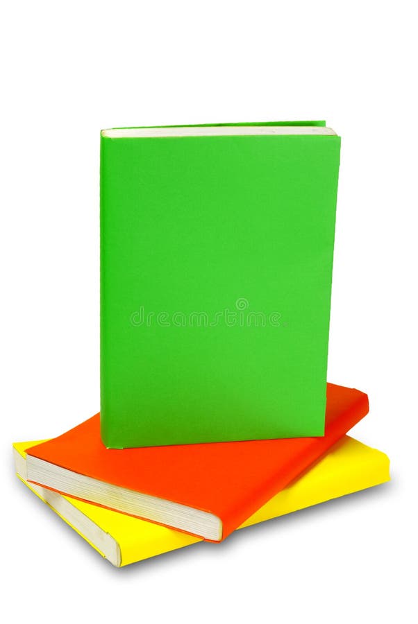 Libros Coloridos En El Fondo Blanco Aislado Foto de archivo - Imagen de ...