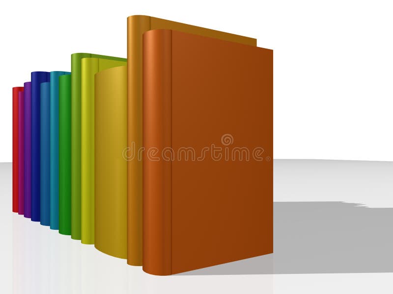 Libros coloridos II stock de ilustración. Ilustración de libro - 21877375