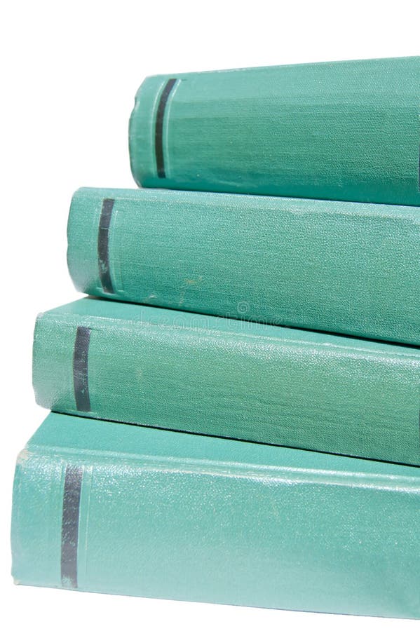 Libros Verdes Con Las Letras Imagen de archivo - Imagen de minorista ...