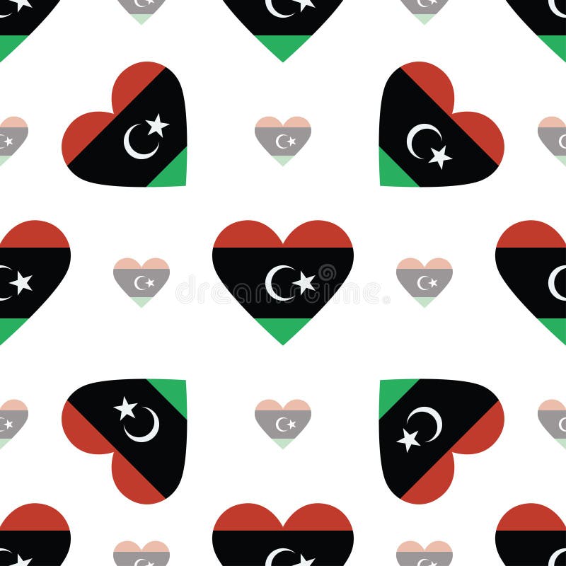 Libya Flag Patriotic Seamless Pattern Stock Illustrations – 9 Libya Flag Patriotic Seamless ...
