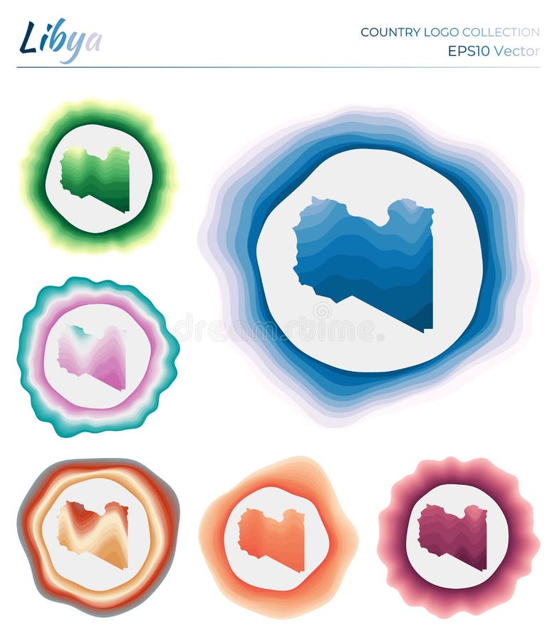 Libya logo collection. stock vector. Illustration of northern - 197615298
