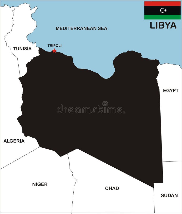 Libya map stock illustration. Illustration of country - 22953016