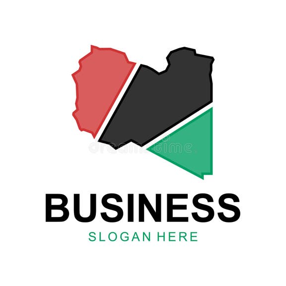 Libya Map Geometric Illustration Creative Design Stock Vector ...