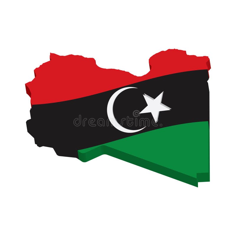 Libya map icon stock illustration. Illustration of background - 300577877