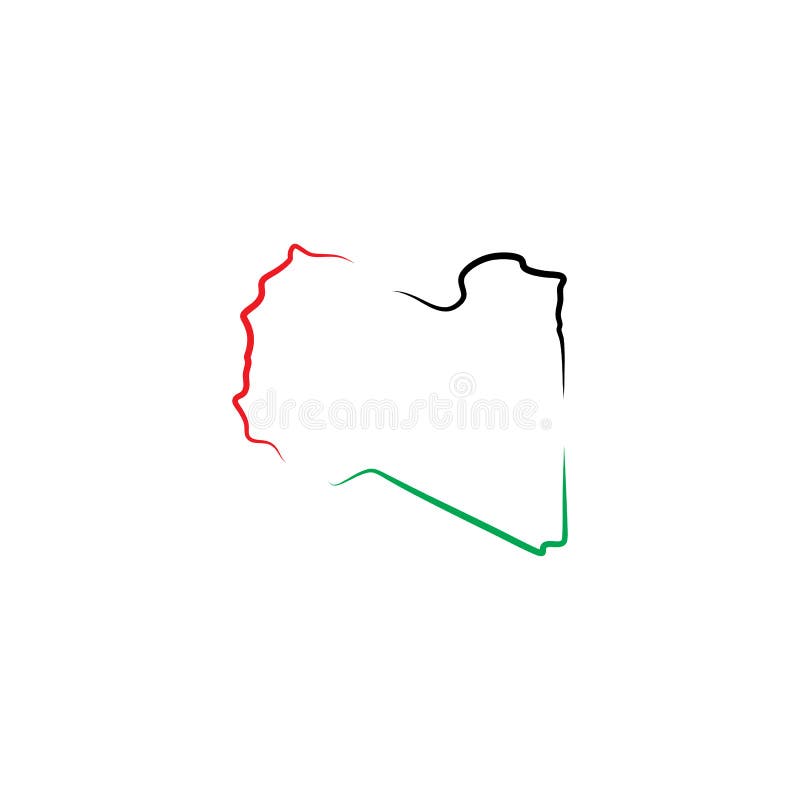Libya Map Logo Icon Vector Symbol Element Stock Vector - Illustration ...