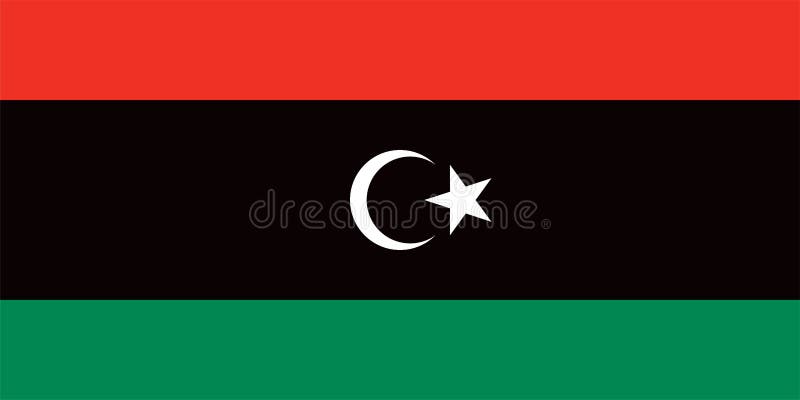 Libya officially flag stock vector. Illustration of libyan - 164225862