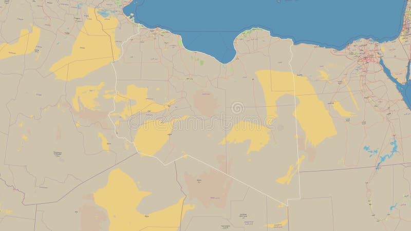 libya map topography