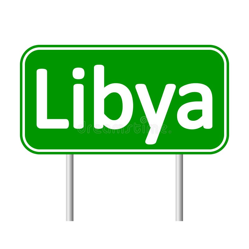 Libya Sign, Vintage Grunge Imprint with Flag on White Stock Vector ...