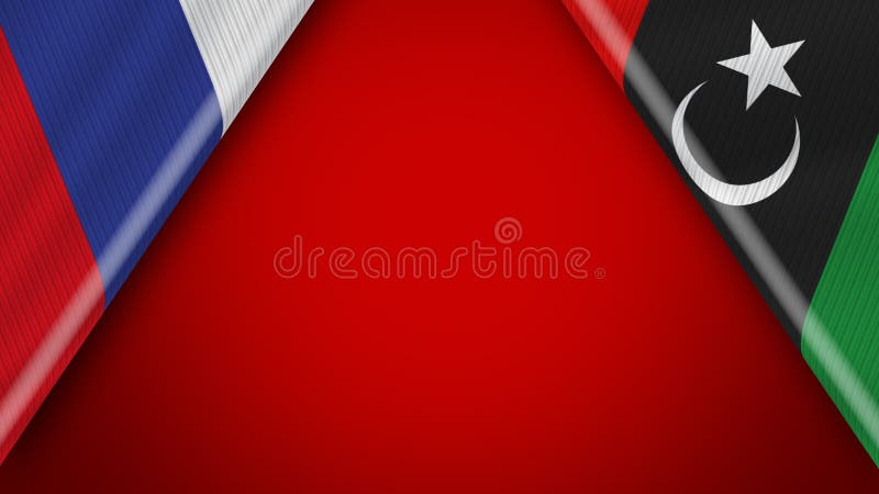 Libya and Russia Flags â€“ 3D Illustrations Stock Illustration ...