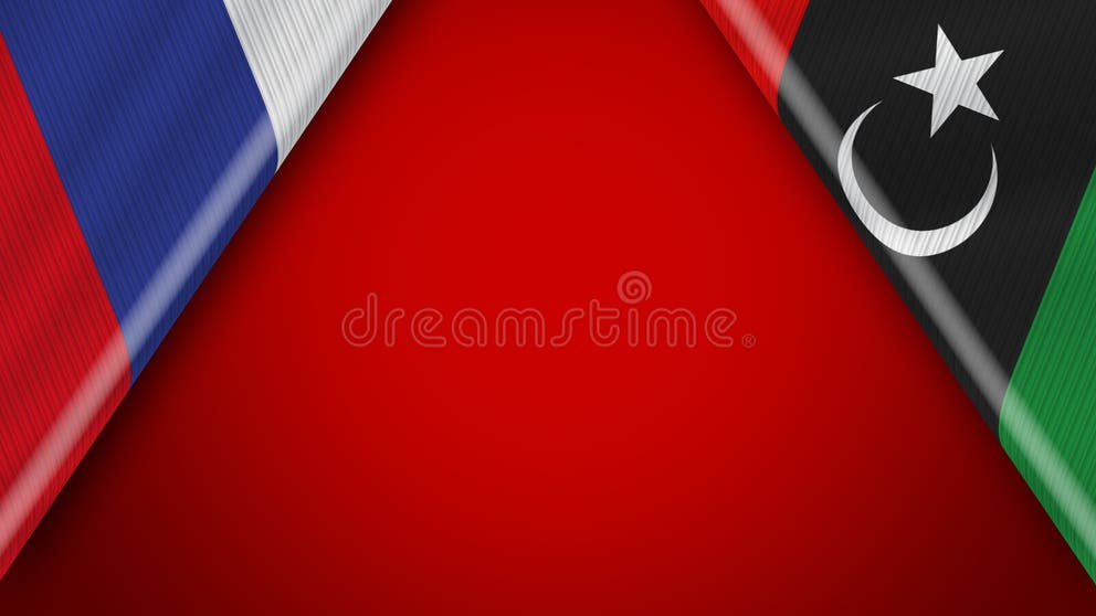 Libya and Russia Flags â€“ 3D Illustrations Stock Illustration ...
