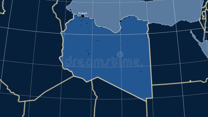 Libya - Solid. Composition, Borders Stock Illustration - Illustration ...