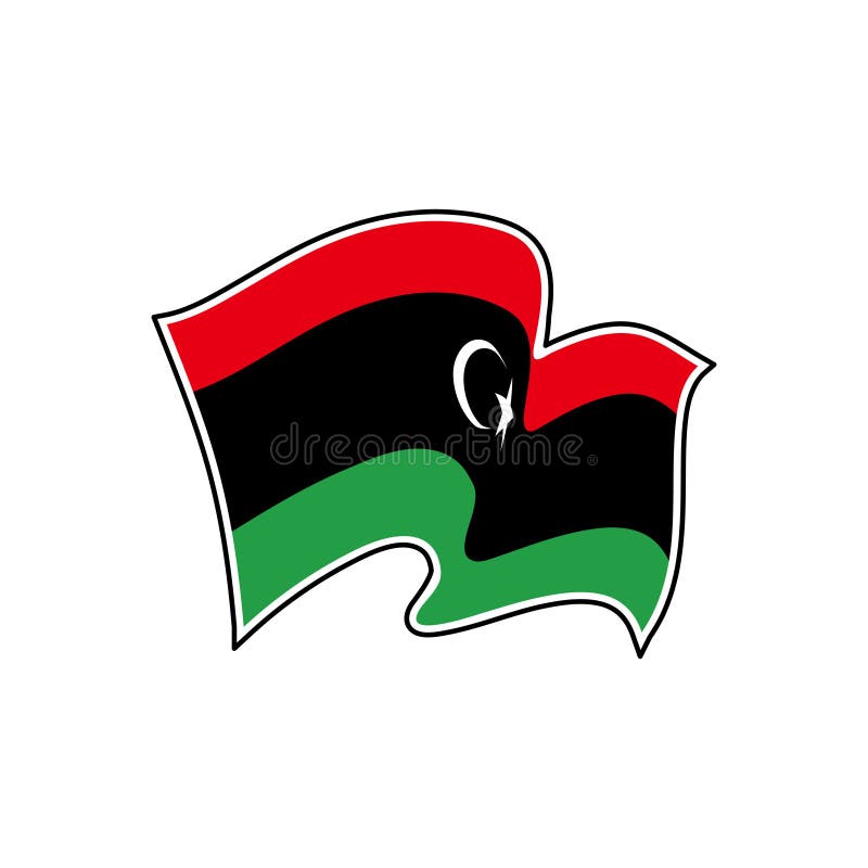 Libya Vector Flag. National Symbol of Libya Stock Vector - Illustration ...