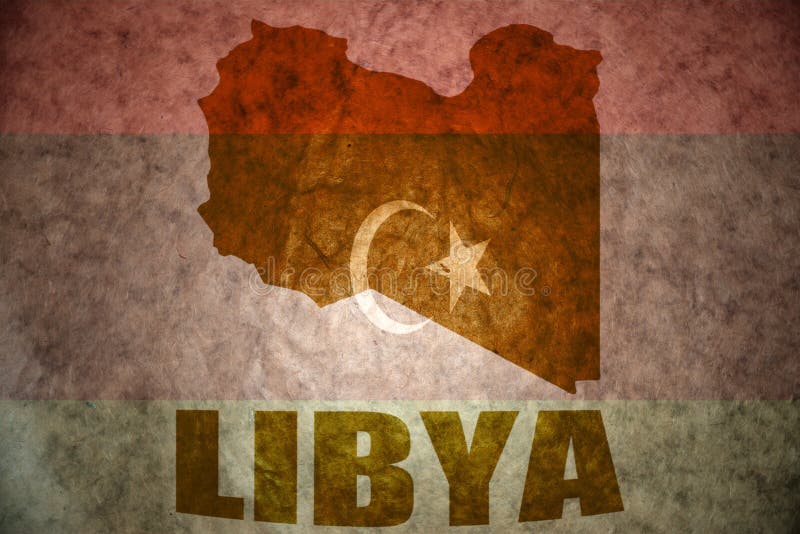 Libya vintage map stock photo. Image of africa, pattern - 95603944