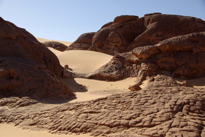 Libyan desert stock image. Image of rock, libyan, hostile - 12905789