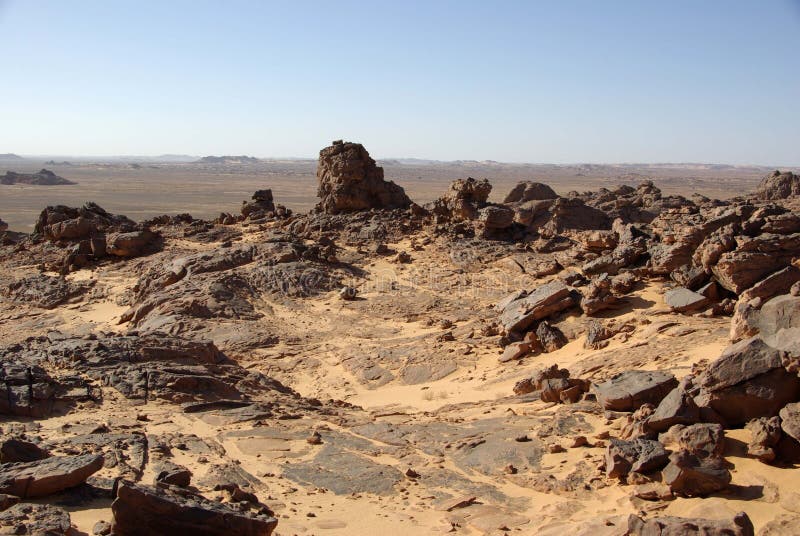 Libyan desert, stock image. Image of arid, climatic, massif - 13252817