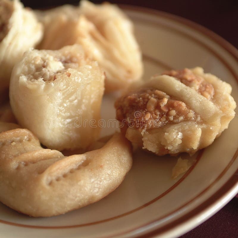 Libyan Desserts Served for Lunch Stock Photo - Image of asian, dessert ...