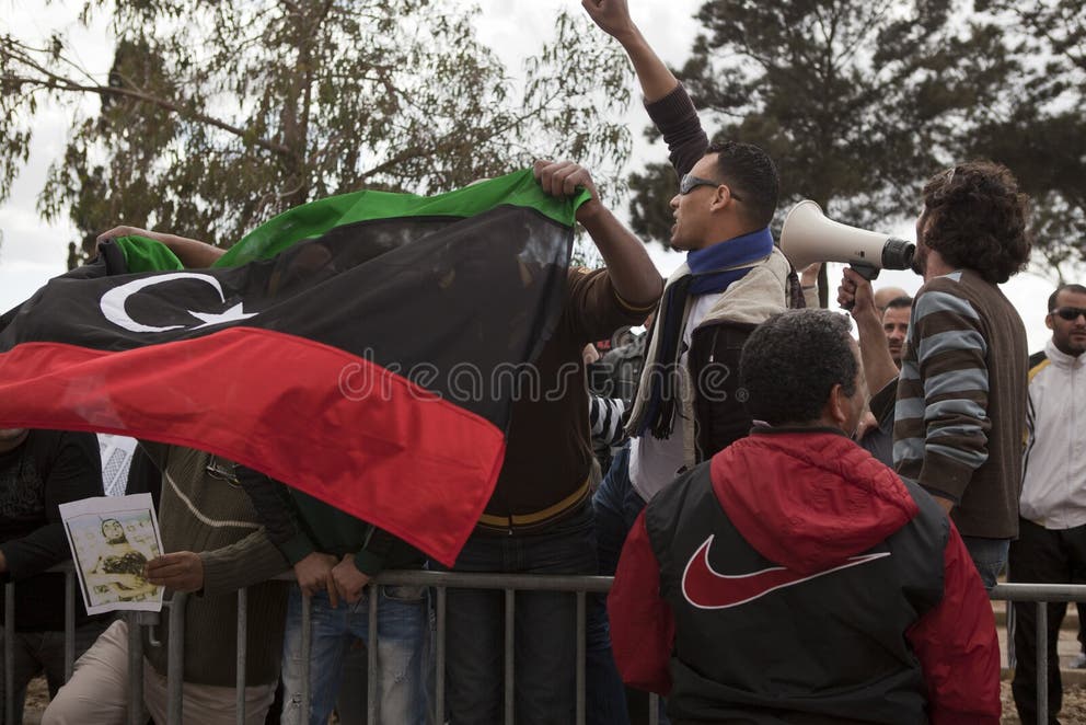 Libyan Embassy Protest editorial stock image. Image of mediterranean ...