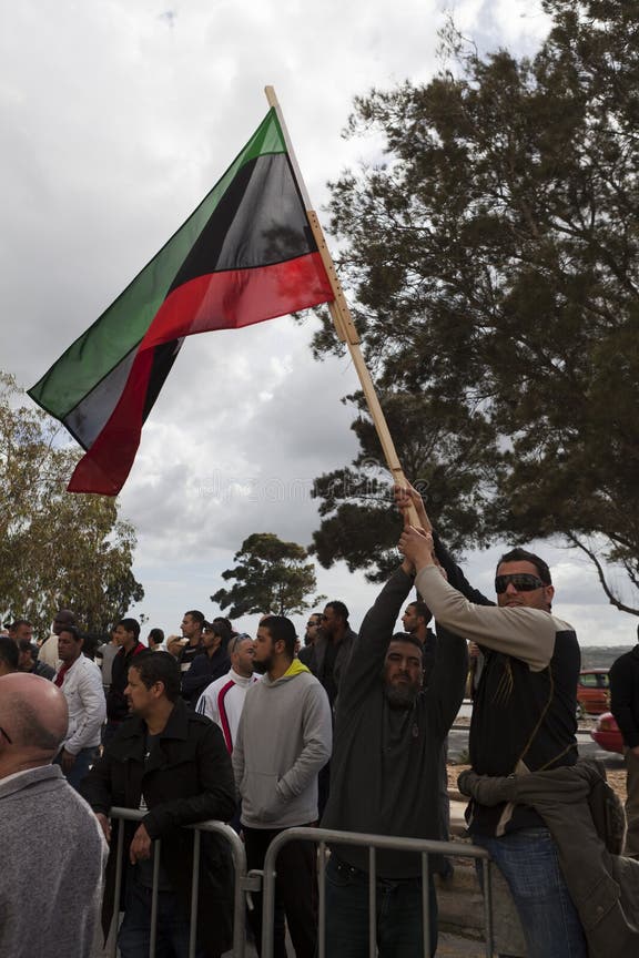 Libyan Embassy Protest editorial photo. Image of freedom - 18503806