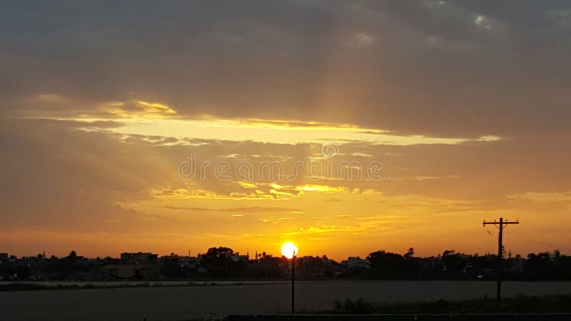 Libyan sunset stock photo. Image of setting, africa - 132024614