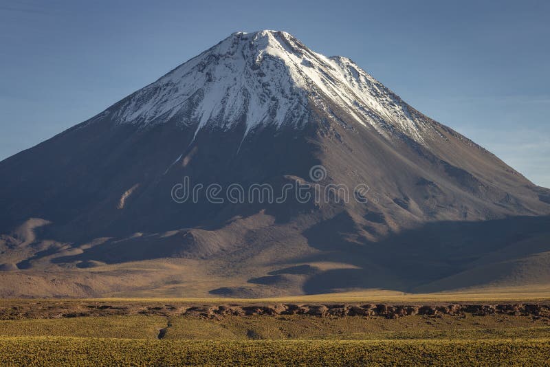 Licancabur and Dramatic Volcanic Landscape at Sunset, Atacama Desert ...