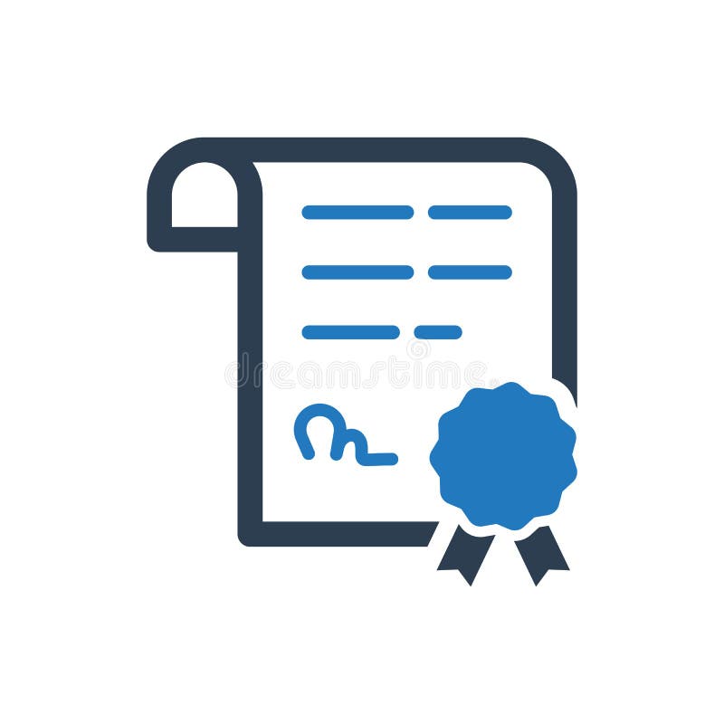 Licence vector icon stock vector. Illustration of deal - 128916565