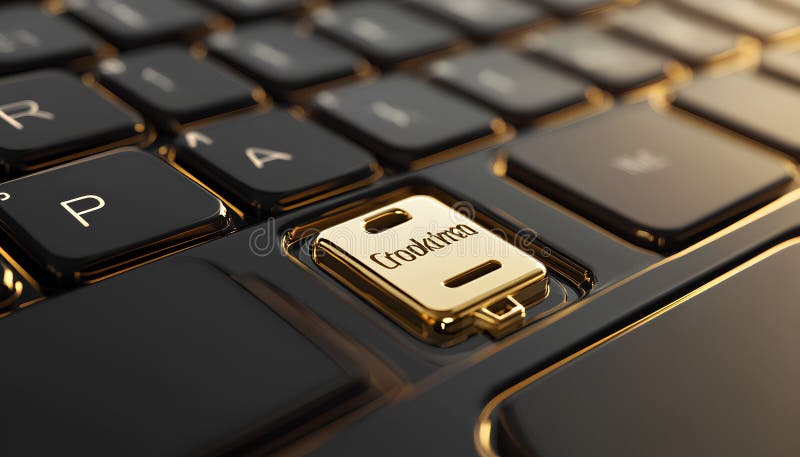License. Computer Keyboard with Copyright Entry Button and Metal Lock, Close-up Stock Photo ...