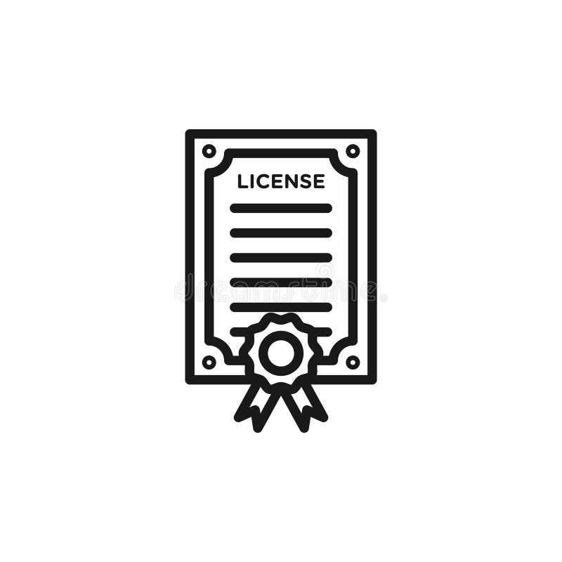 License Icon Stock Illustrations – 20,291 License Icon Stock ...