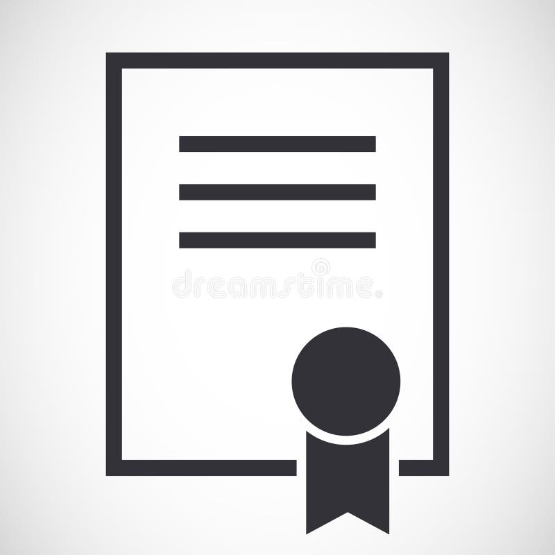 License Patent Paper Vector Icon Stock Vector - Illustration of ...