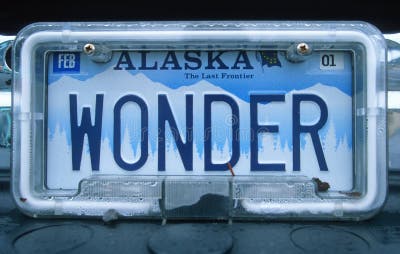 License Plate - Alaska editorial photography. Image of north - 23165677