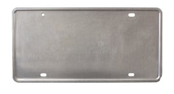 License plate back stock image. Image of brushed, space - 16412757