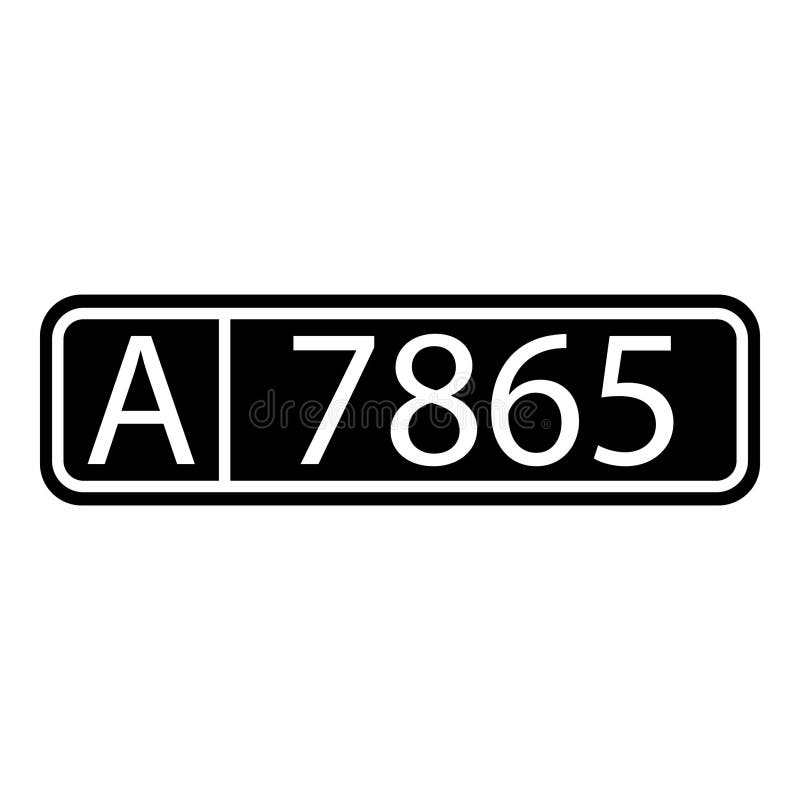 Licence Plate Icon Stock Illustrations – 238 Licence Plate Icon Stock ...