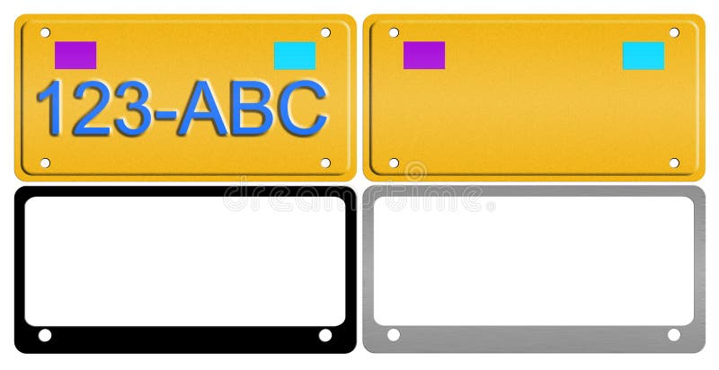 British Uk Car License Plate Template. GB Car Registration Numberplate ...