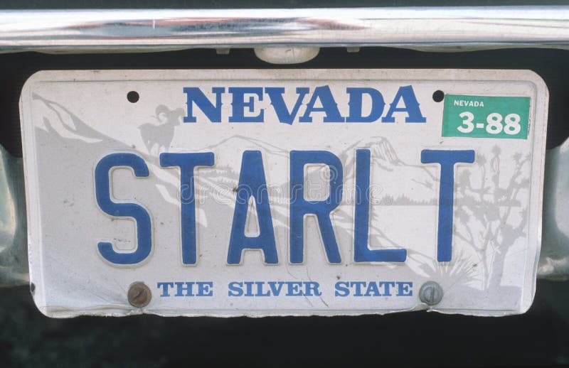 License Plate in Nevada editorial photo. Image of nevada - 23168906