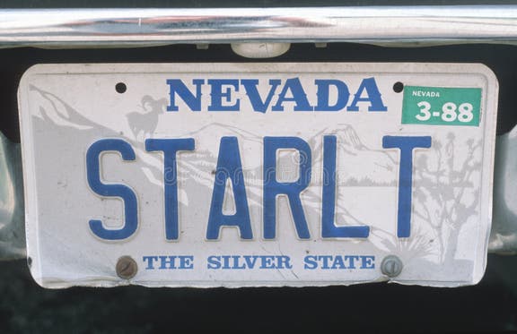 License Plate in Nevada editorial photo. Image of nevada - 23168906