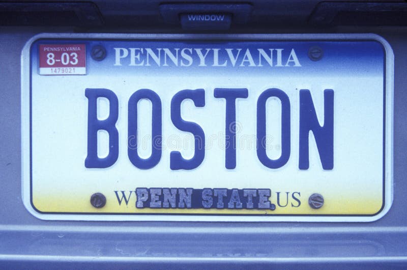 License Plate in Pennsylvania Editorial Image - Image of registration ...