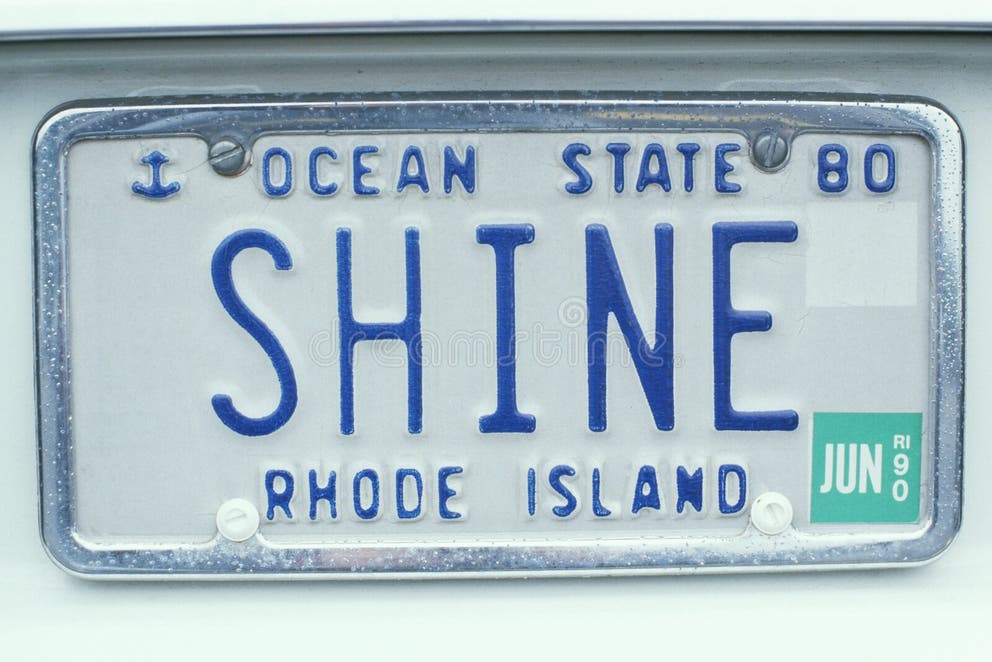 License Plate in Rhode Island Editorial Image - Image of radiate ...