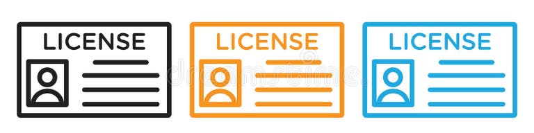 License Vector Logo Set Collection for Web App Ui Stock Vector ...