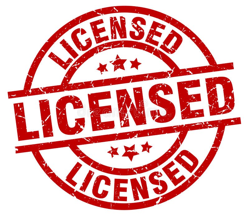 Licensed stamp stock vector. Illustration of template - 117561298