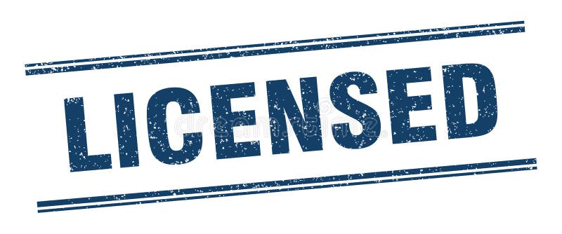 Licensed Stamp. Licensed Square Grunge Sign Stock Vector - Illustration ...