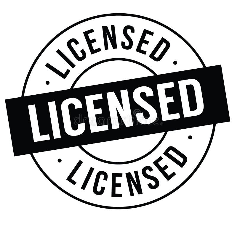 Licensed Stamp Rubber Grunge Stock Vector - Illustration of vector ...