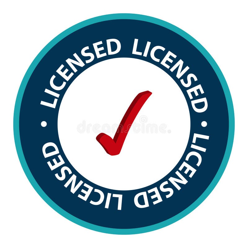 Licensed stamp. sign. seal stock vector. Illustration of stamp - 101363498