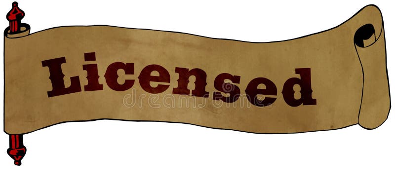 LICENSED Text on Old Scroll Paper Drawing Illustration Stock ...
