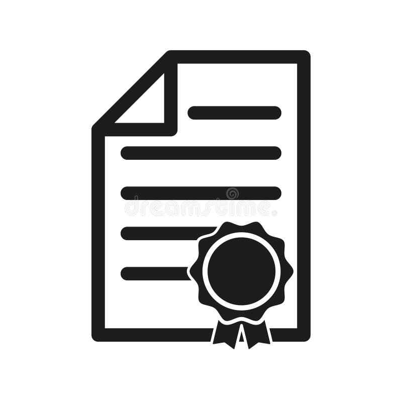 The Licenses Icon. Simple Vector Illustration. Stock Vector ...