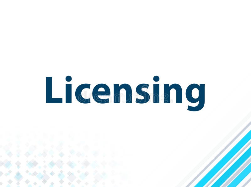 Licensing Flat Line Icon. Certificate Sign, Patent Illustration Stock ...