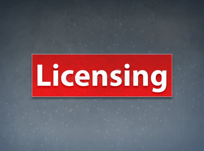 Licensing Red Banner Abstract Background Stock Illustration ...