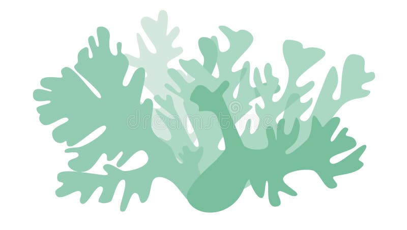 Lichen bush stock vector. Illustration of seaweed, sprig - 240870442