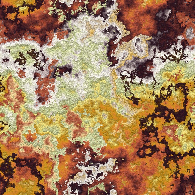 Lichen Old Rock Repeating Pattern Stock Illustration - Illustration of ...